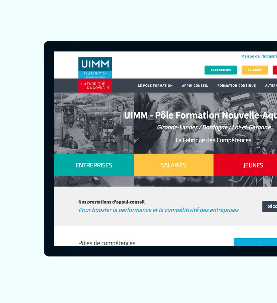 UIMM - Pôle Formation Nouvelle-Aquitaine | idéveloppement